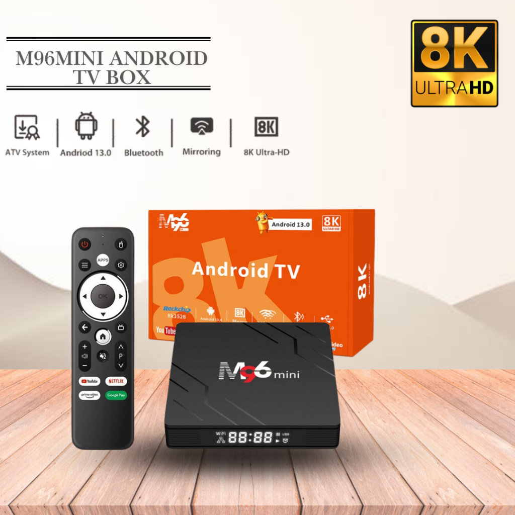 Jual Tripsky M96 Mini android TV Box 8k Ultra HD Voice bluetooth 2GB ...