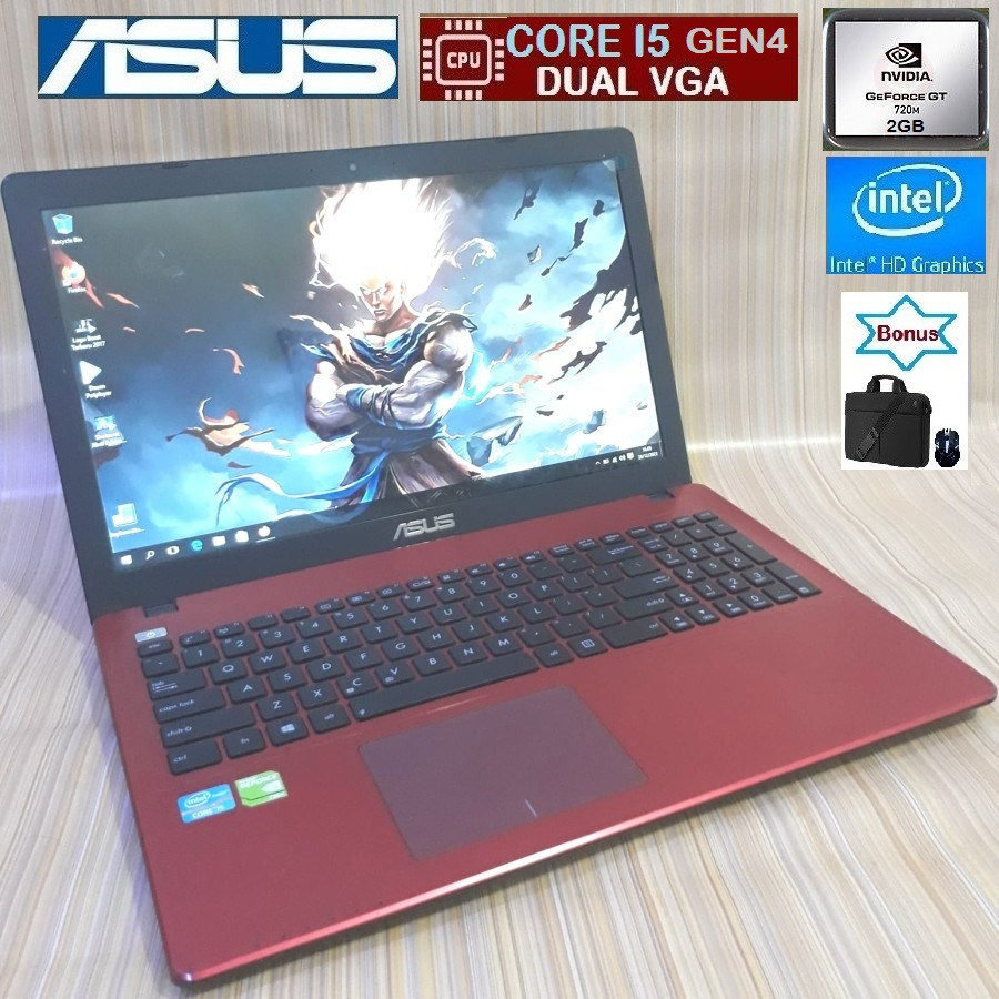 Jual LAPTOP GAMING ASUS X555 DUAL HARDIS DOBEL VGA RAM 8GB SSD 128GB + HDD 500GB | Shopee Indonesia