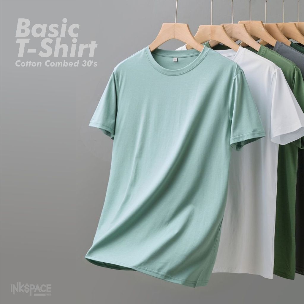 Jual Kaos Polos Katun Combed 30s Premium Adem Lembut Nyaman Unisex Pria ...