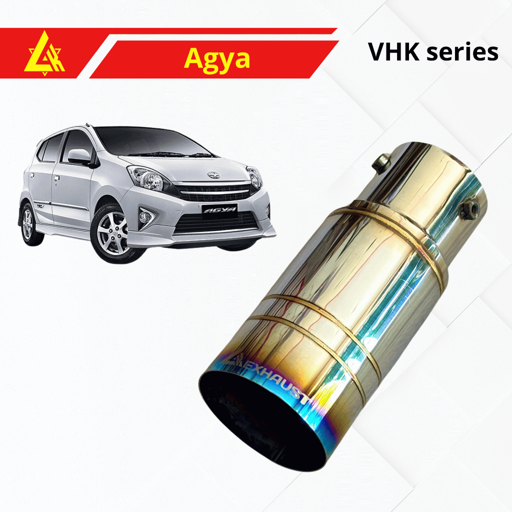Jual Muffler buntut knalpot Agya variasi HKS racing look | Shopee Indonesia