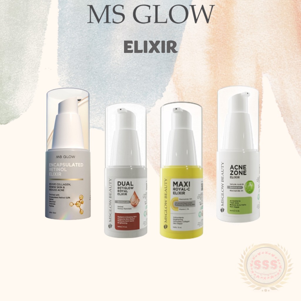 Jual MS GLOW Elixir Booster Series Encapsulated Retinol Maxi Royal C ...