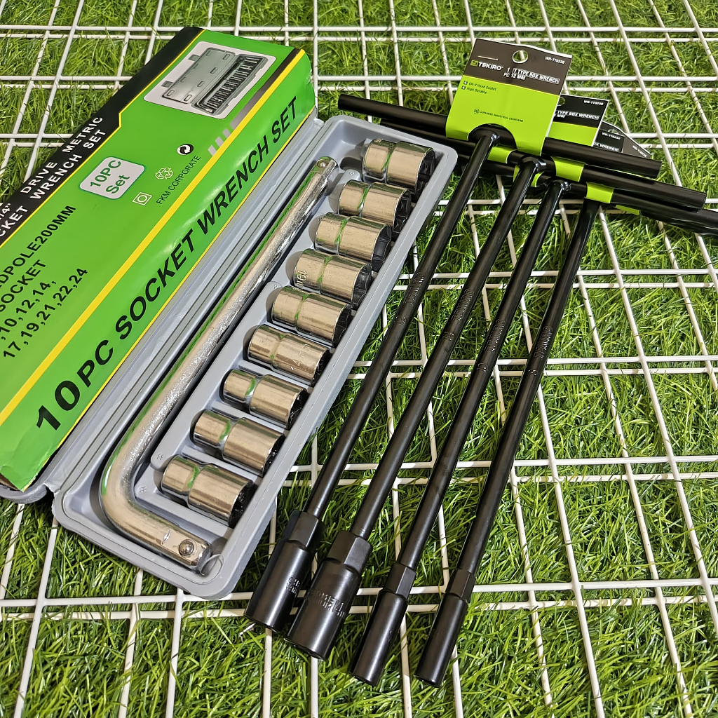 Jual PAKET HEMAT Kunci T Tekiro 4 Set 8-10-12-14 Mm + Kunci Shock Sock Sok Set 10Pcs 1/2 Inch ...