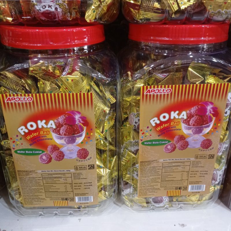 Jual Apollo Roka Wafer Ball Chocolate | Shopee Indonesia