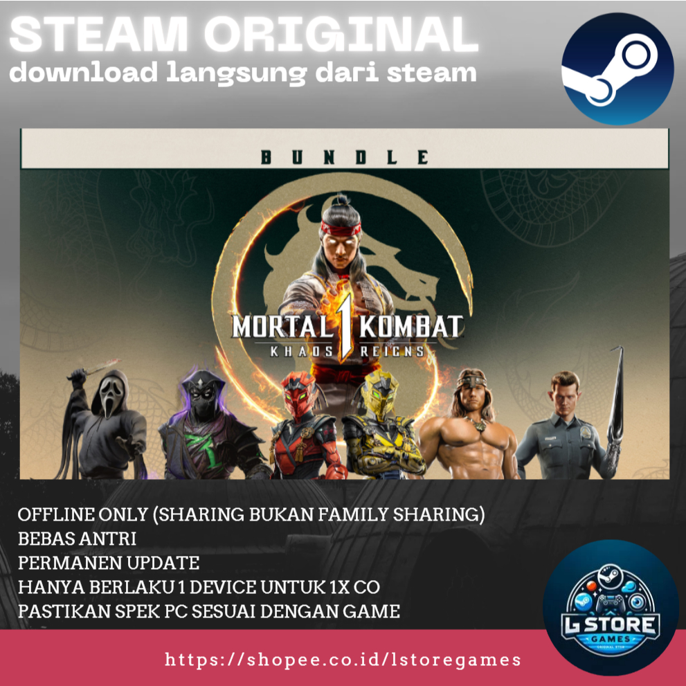 Jual Mortal Kombat 1 Khaos Reigns Kollection PC Sharing Original Offline | Shopee Indonesia
