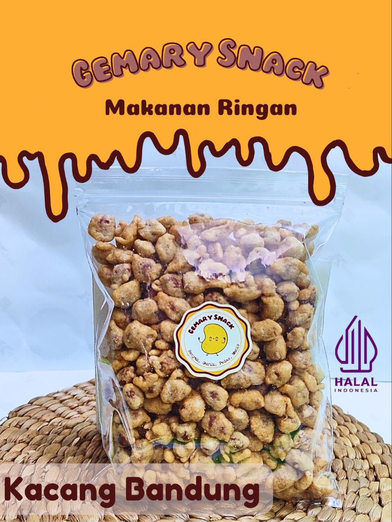 Jual Gemary Snack Cemilan Enak 100% KACANG BANDUNG , Renyah, Lezat ...