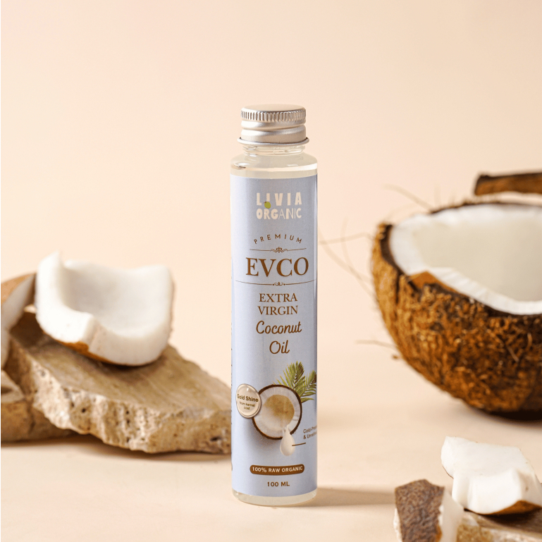 Jual Extra Virgin Coconut Oil EVCO 100ml Premium Minyak Kelapa Murni Cold-Pressed Livia Organic ...
