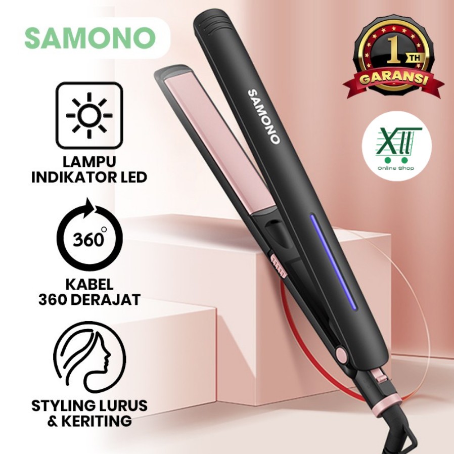 Jual SAMONO Catokan Rambut Profesional Lurus dan Keriting LED Indikator ...