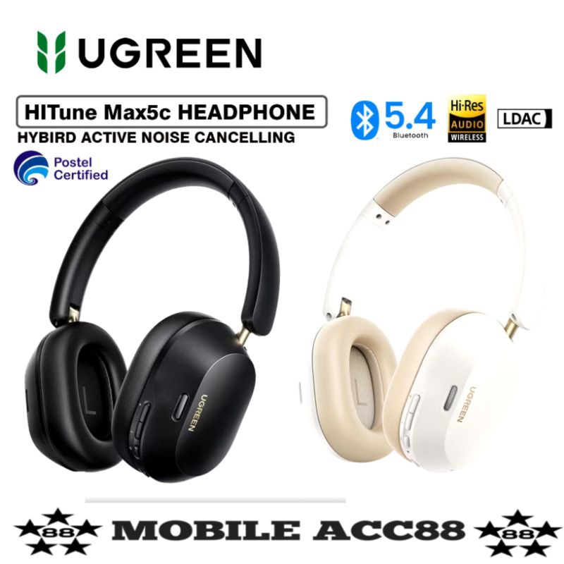 Jual UGREEN Premium HiTune Max 5C Wireless Headphone Bluetooth 5.4 Active Noise Canceling ...
