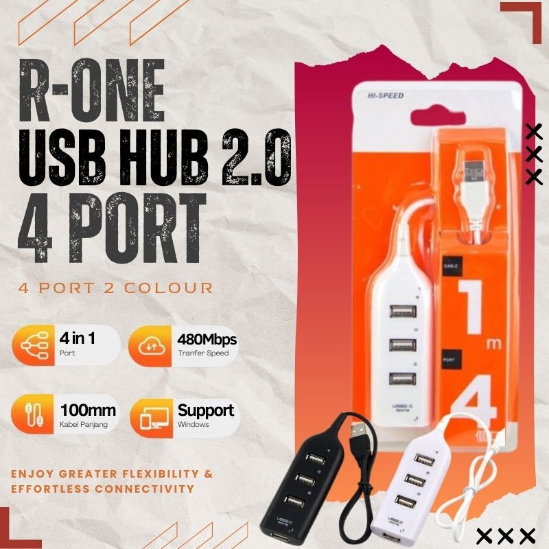 Jual USB HUB 4 Port | Terminal USB 4 in 1 100 cm 4 output | Shopee ...