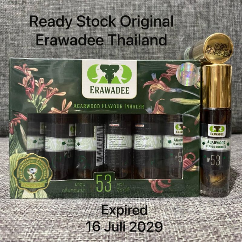 Jual Erawadee No 53 Inhalasi Alami Ya Dom dengan minyak agar Original ...