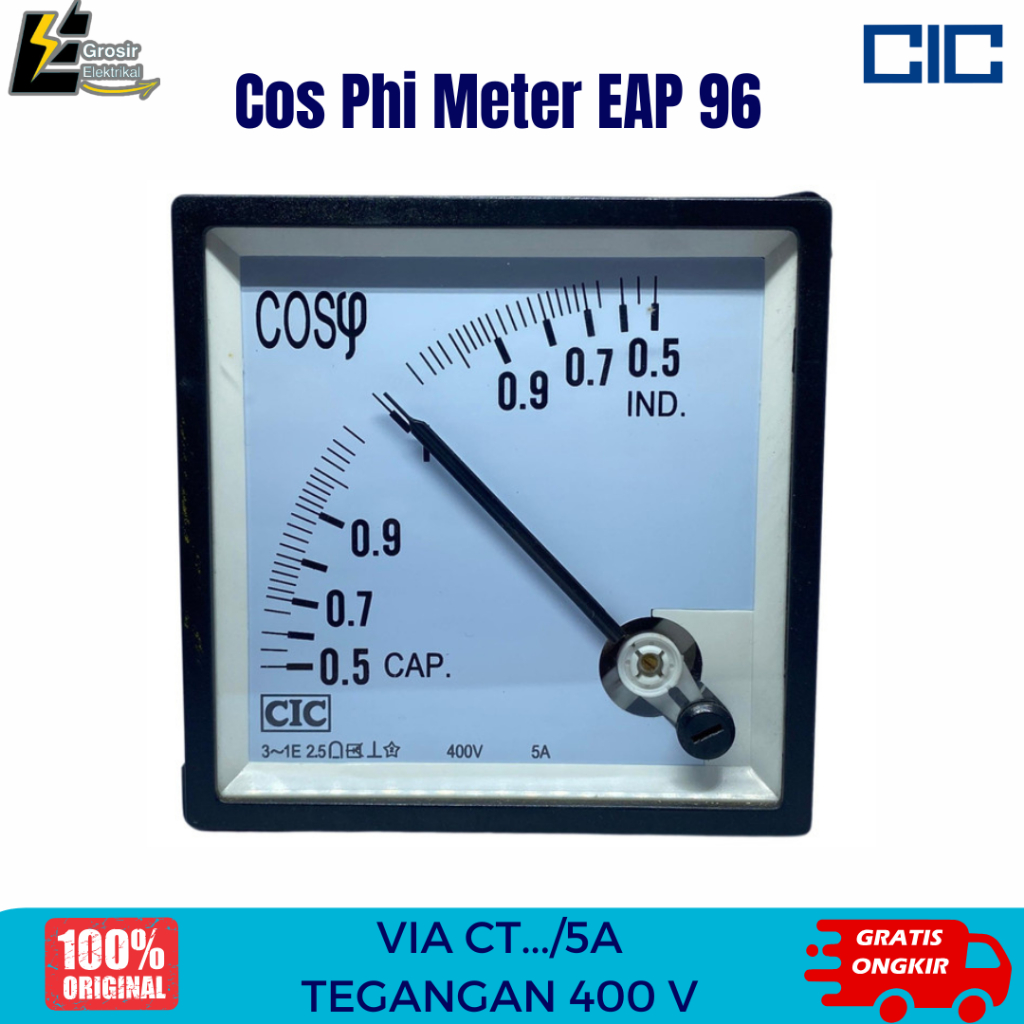 Jual COS PHI METER / POWER FACTOR EPF96 400V CIC | Shopee Indonesia