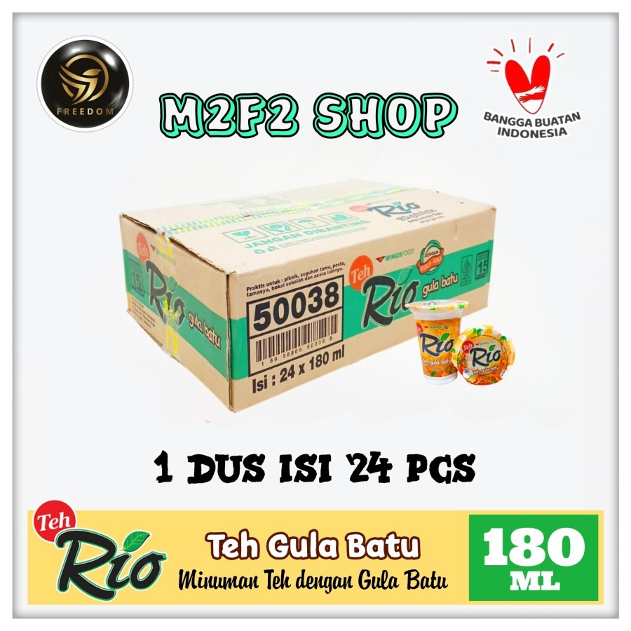 Jual Teh Rio Semua Rasa Original, Gula Batu Minuman Gelas | Cup - 180 ...