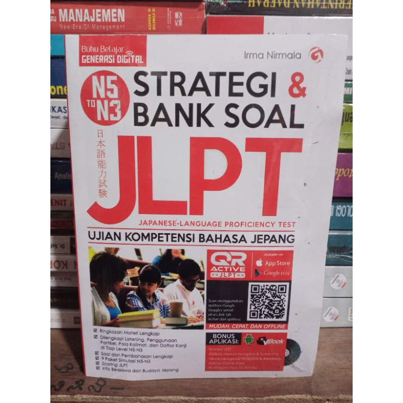 Jual Jual Buku Strategi & Bank Soal JLPT N5 TO N3 Ujian Kompetensi Bahasa Jepang + CD | Shopee ...
