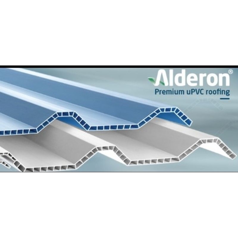 Jual atap upvc alderon double layer tebal 10mm | Shopee Indonesia