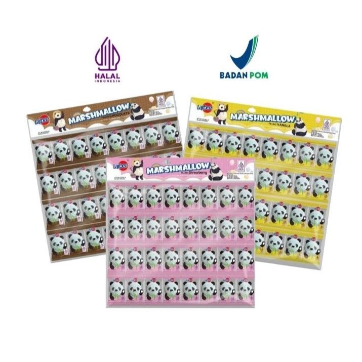 Jual Larbee Marshmallow Filling Mix Strawberry Coklat Vanilla/ Permen ...
