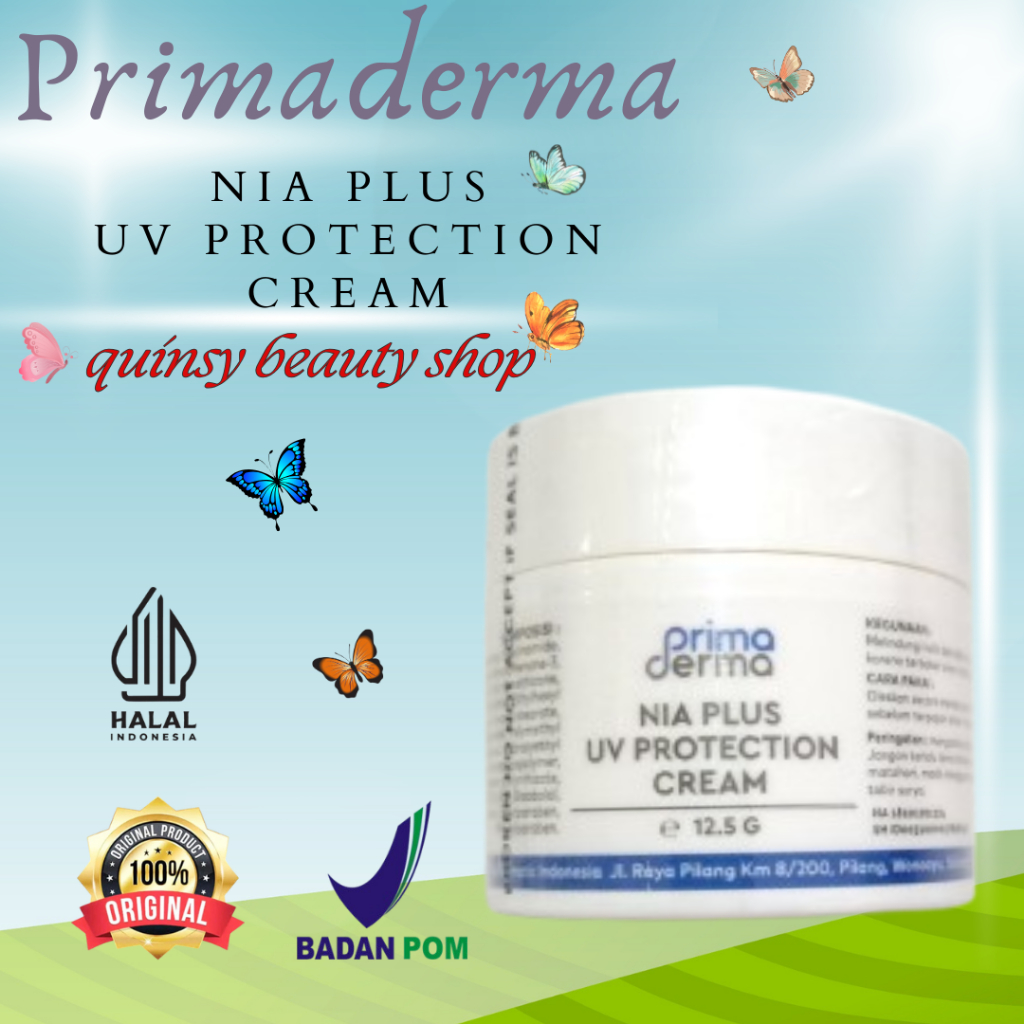 Jual primaderma nia plus uv protection cream 12.5 gram | Shopee Indonesia