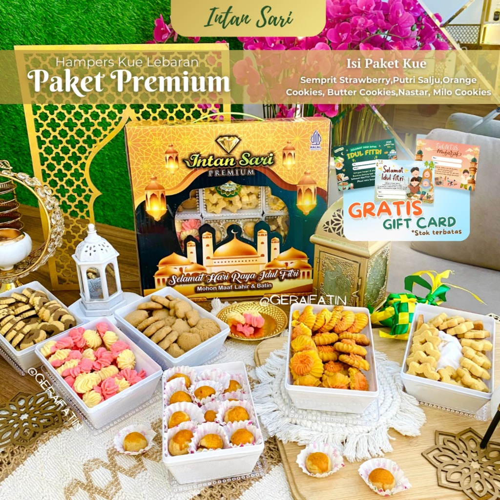Jual INTAN SARI KUE PAKET PREMIUM LEBARAN 2025 PARSEL BUTTER COOKIES ...