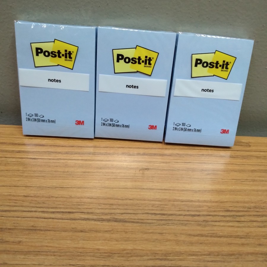 Jual 3M Post It Sticky Note 656 Cloud Blue 2 inch x 3 inch | Shopee ...