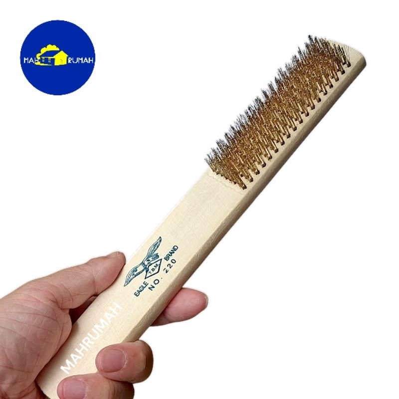 Jual Sikat Kawat Kuningan 8 Baris MEDIUM QUALITY - EAGLE BRAND | Shopee ...