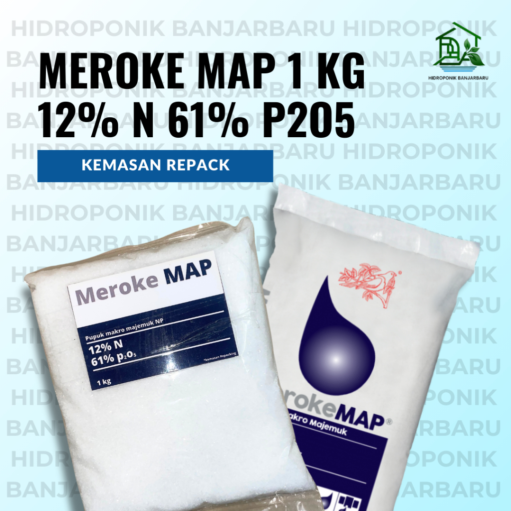 Jual PUPUK MAKRO MEROKE MAP NITROGEN AMONIUM REPACK 1 KG | Shopee Indonesia