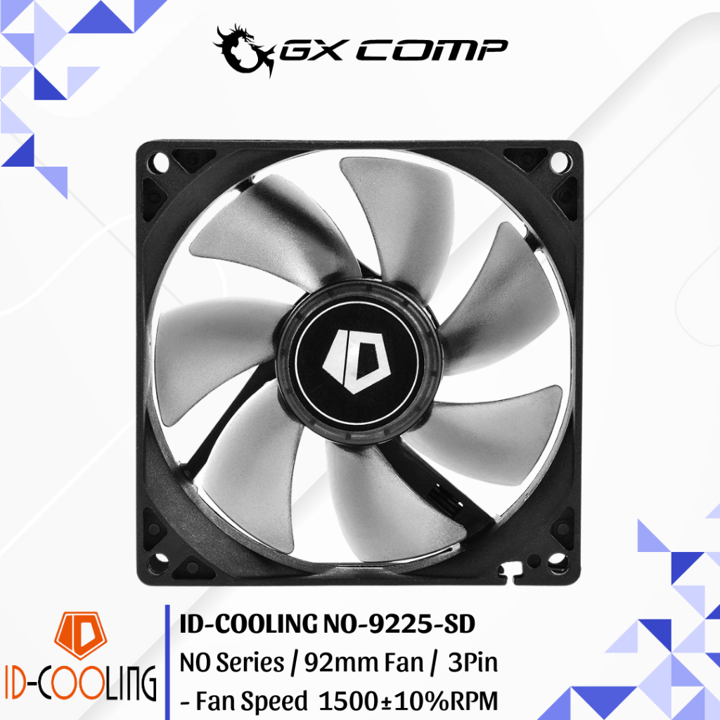 Jual ID-COOLING NO-9225-SD PWM Fan Case 92mm 1500RPM | Shopee Indonesia