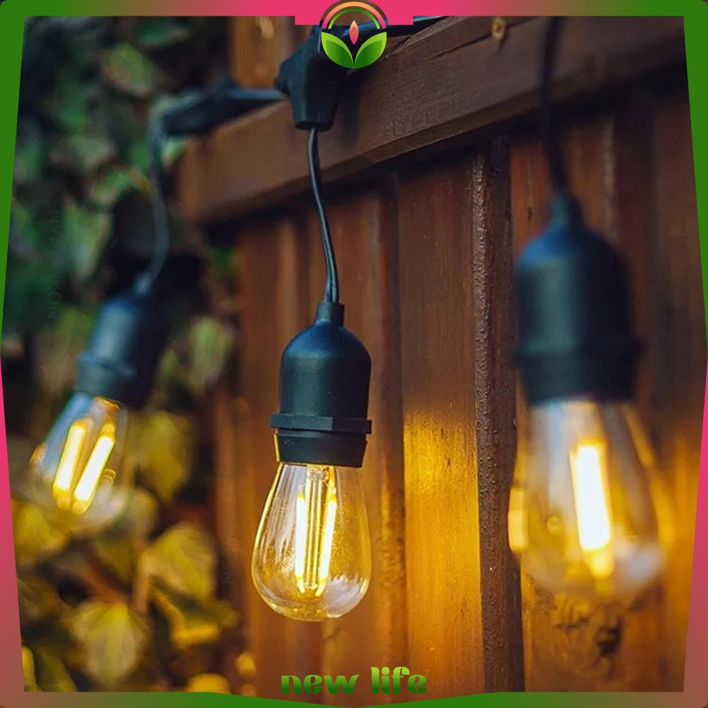 Jual Kabel Fitting Lampu Hias Cafe Outdoor 10 Meter 10 Fitting ...