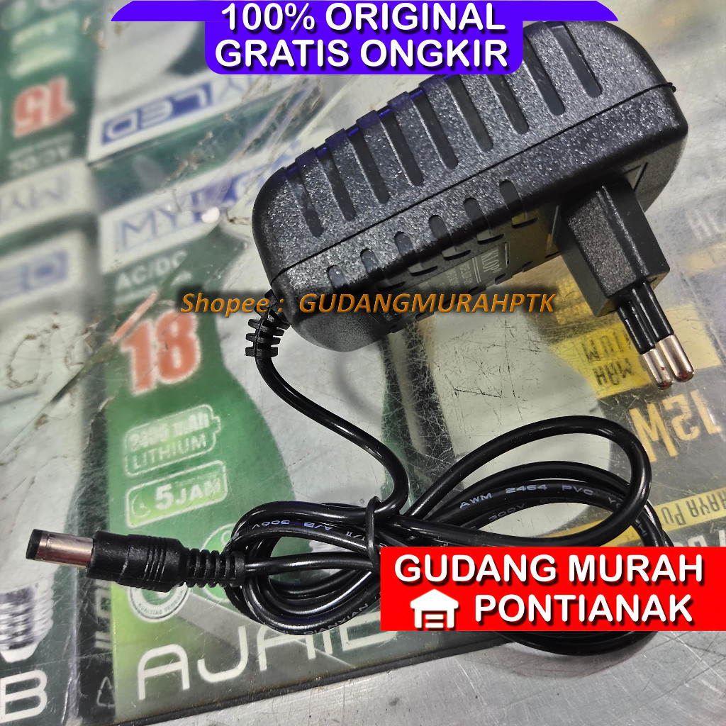 Jual Adaptor Klop 12 volt 1 ampere 1A Cocok Untuk Charger sound CCTV ...