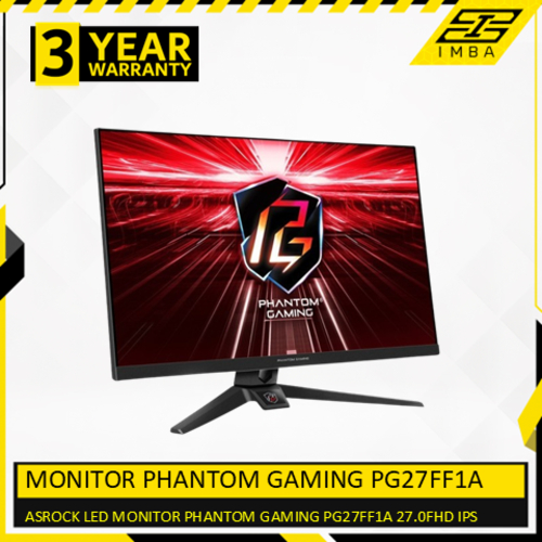 Jual ASROCK LED MONITOR PHANTOM GAMING PG27FF1A 27.0FHD IPS | Shopee ...
