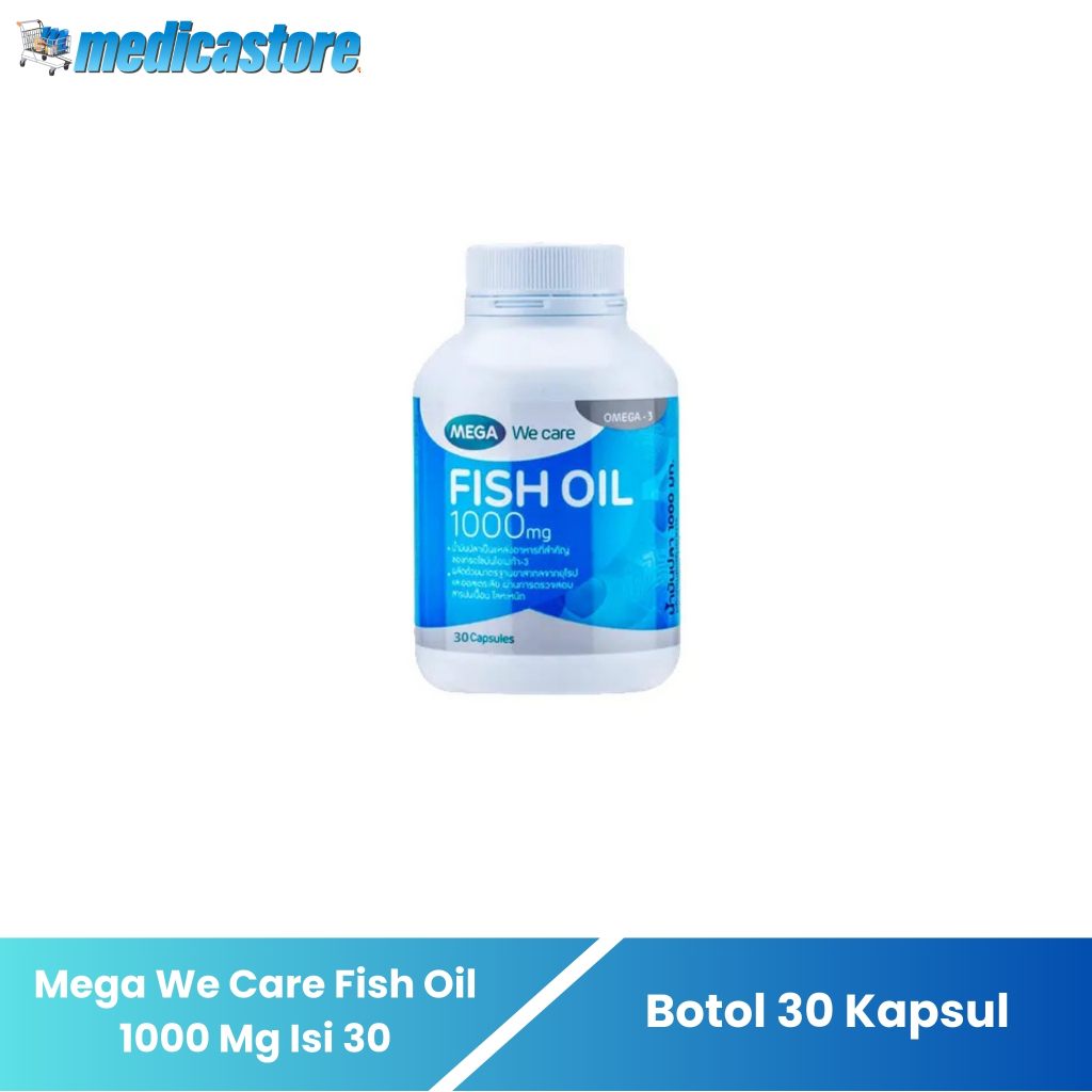 Jual Mega We Care Fish Oil 1000 Mg Isi 30 - minyak ikan suplemen kesehatan | Shopee Indonesia