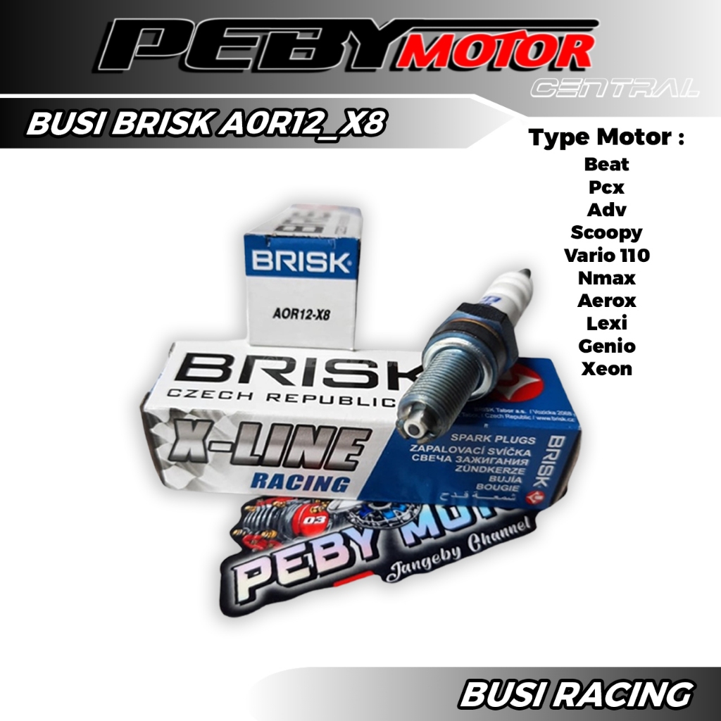 Jual Busi Brisk Racing X-LINE Beat Vario Pcx Adv Genio Nmax Aerox Lexi ...