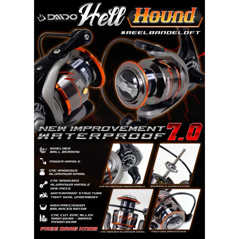 Jual EXTRA BONUS | DAIDO HELL HOUND SW REEL PANCING REEL DAIDO REEL ...