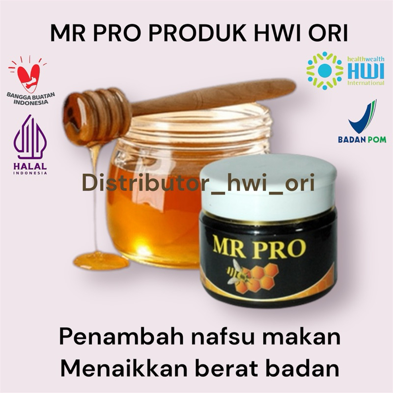Jual MR PRO ASLI PRODUK HWI PENAMBAH NAFSU MAKAN DAN MENJAGA DAYA TAHAN TUBUH UNTUK ANAK dan ...