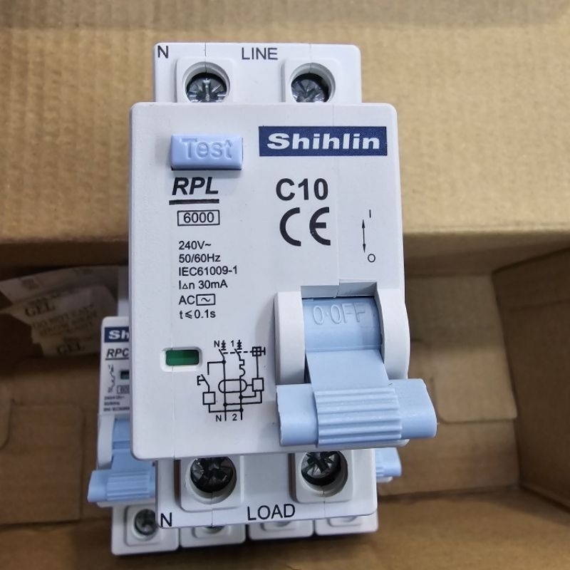Jual RCBO RPL ELCB+MCB 30MA 1P+N 6A 10A 16A 20A 25A SHIHLIN ELECTRIC | Shopee Indonesia