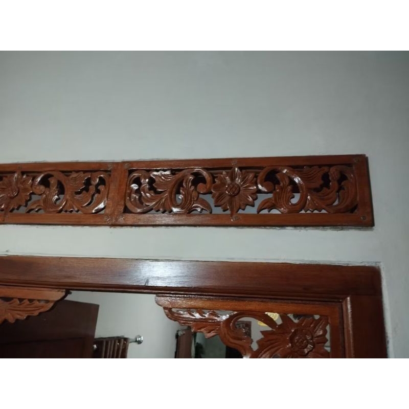 Jual ornamen ukir ukiran kayu loster roster angin angin custom ukuran ...