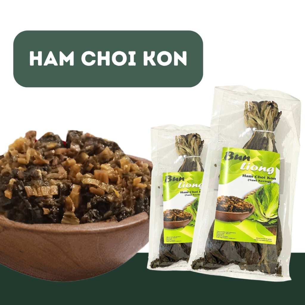 Jual Ham Choi Kon Sawi Kering Bun Liong 100 g | Shopee Indonesia