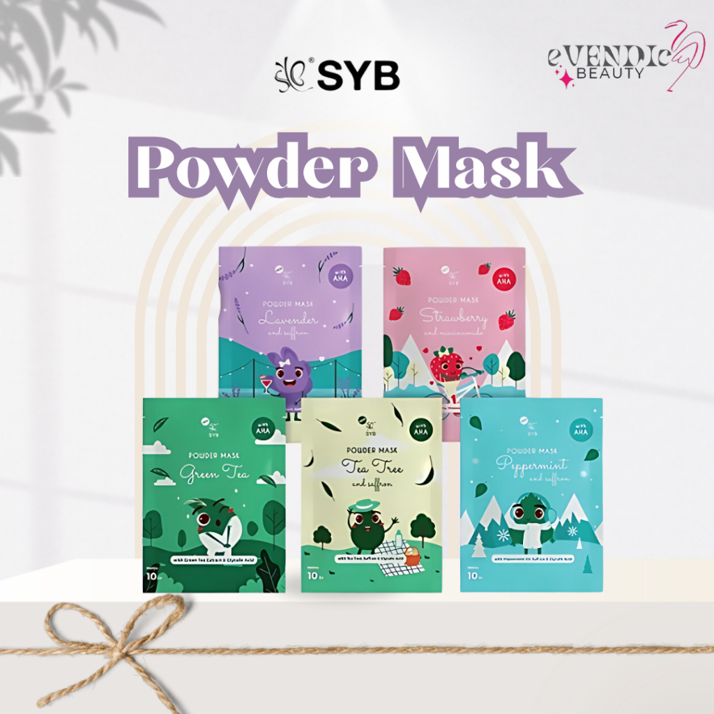 Jual SYB POWDER MASK - BY SYB MASKER BUBUK green tea / lavender ...