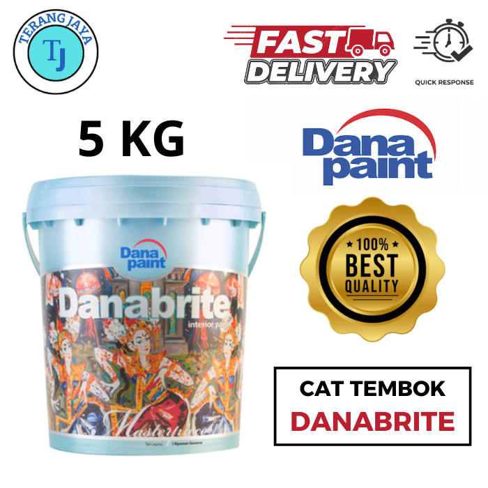 Jual Cat Tembok Danabrite 5 kg - Dana Paint | Shopee Indonesia