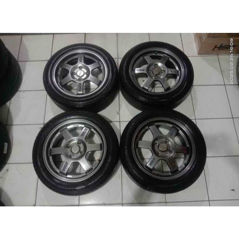 Jual velg mobil murah te37 r15 buat brio ayla calya sigra vios jazz yaris mobilio | Shopee Indonesia