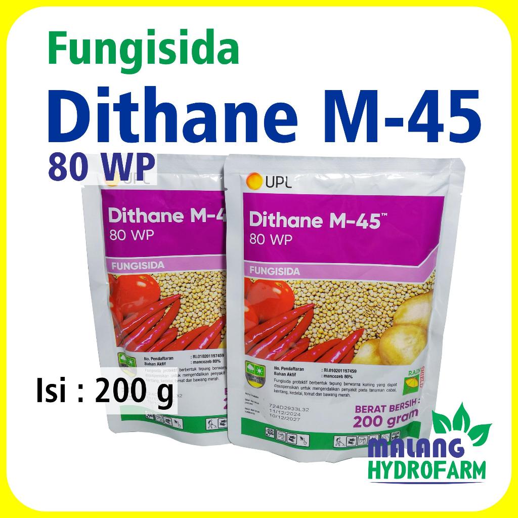 Jual Fungisida Dithane M-45 80 WP 200 gram obat pestisida fungi hama jamur busuk daun batang ...