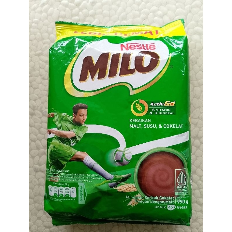 Jual Nestle Milo Activ Go kemasan jumbo 1kg Milo Activ-Go 990gr ...
