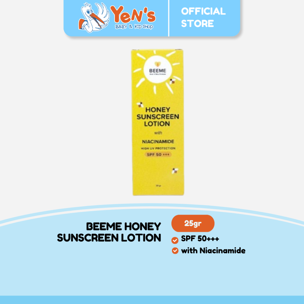 Jual Beeme Honey Sunscreen Lotion with Niacinamide SPF 50+++ 25gr ...