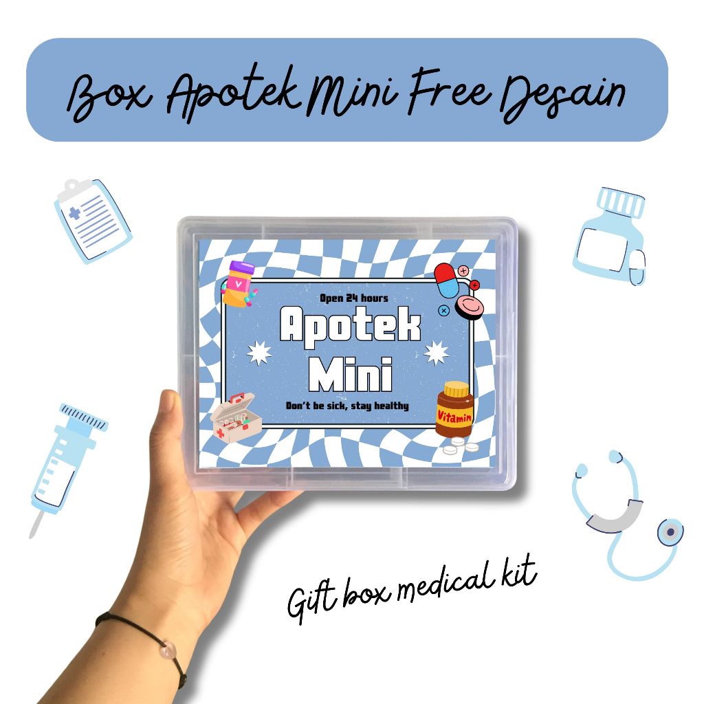 Jual Gift box medical kit | Kado spesial Apotek mini untuk pacar | Free ...