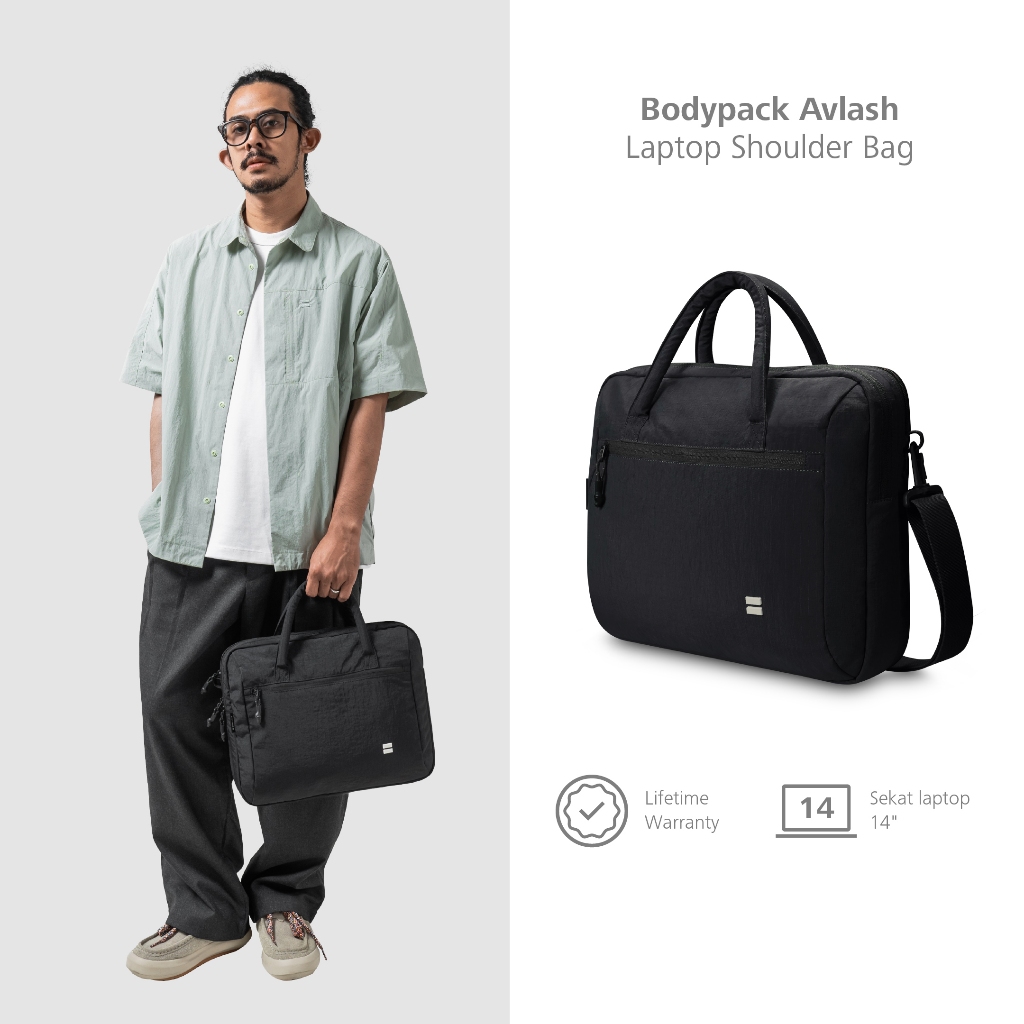 Jual Bodypack Avlash Laptop Shoulder Bag 14 Inch Tas Selempang Kerja ...