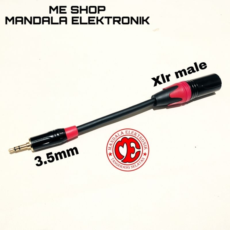 Jual Kabel audio adapter jack 3,5mm stereo to xlr male/female | Shopee ...