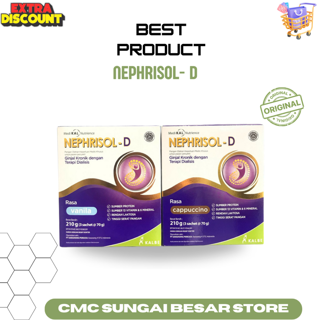 Jual Nephrisol- D Cappuccino & Vanilla | Shopee Indonesia