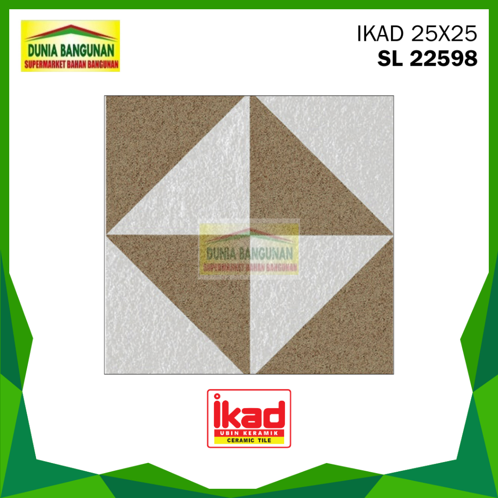 Jual Keramik IKAD 25X25 SL 25598 KW1 Keramik Lantai Kamar Mandi/ Keramik Kasar / Keramik Teras ...