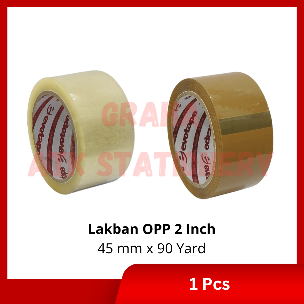 Jual [1 Pcs] Lakban OPP 2 Inch 45mm x 90 Yard / Isolasi Selotip Slasiban / OPP Lakban Tape ...