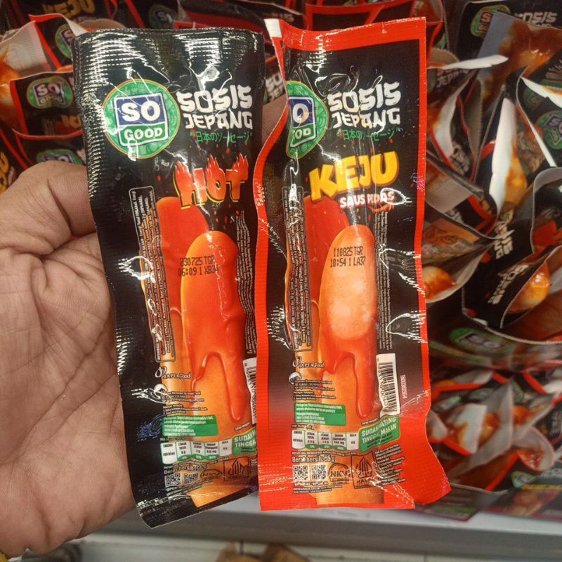 Jual So Good Sosis Jepang rasa Keju saus pedas dan Hot 55 gr | Shopee ...