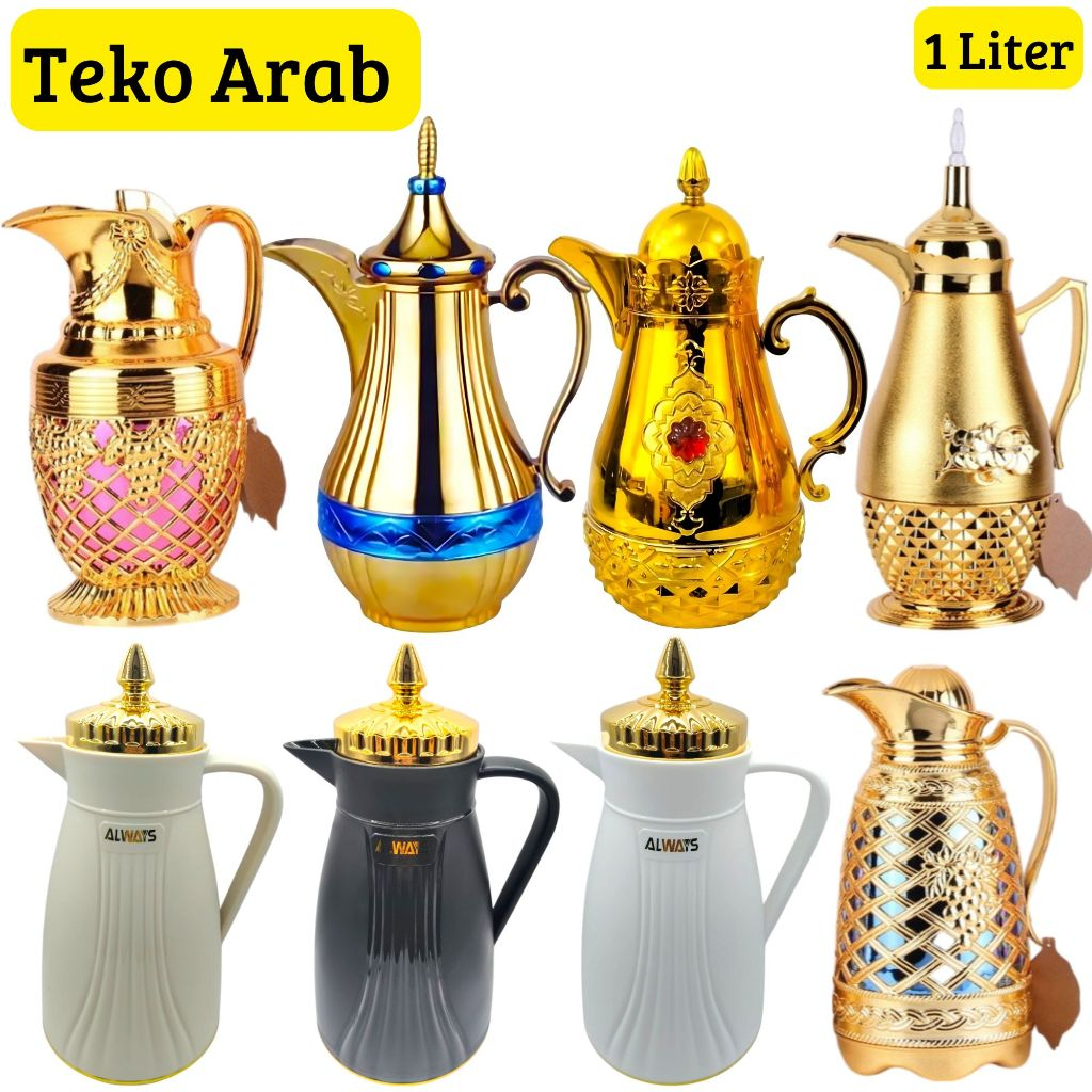 Jual Teko Arab 1 Liter Vacuum Flask / Termos Arab Air Zamzam | Shopee ...