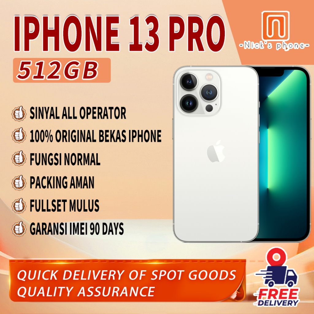 Jual iPhone 13 Pro 512GB Second Original100% OLED-Original Fullest Mulus Like New Phone 3utools ...